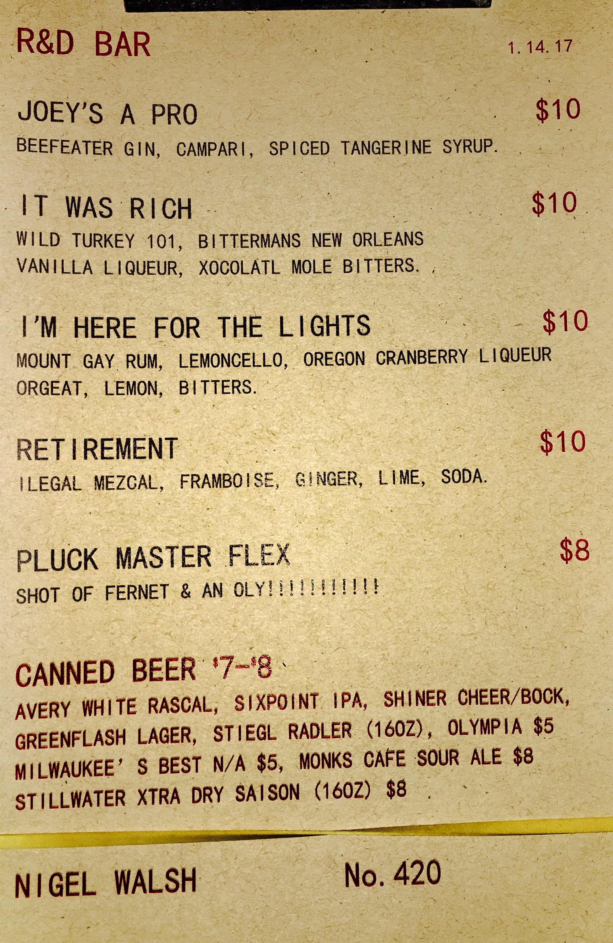 Nigel Walsh #420 – Harvard & Stone