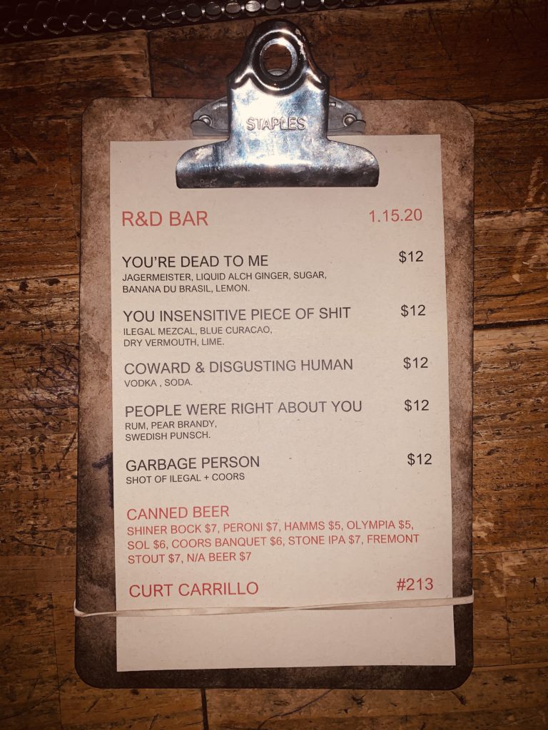 The R&D Bar – Harvard & Stone